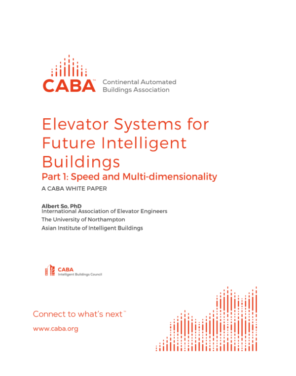 Elevator Systems for Future Intelligent Buildings | Part 1: Speed and ...