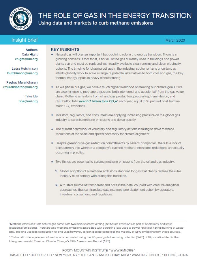 (IS-2020-127) The Role of Gas in the Energy Transition - ASHB ...
