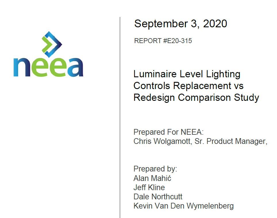 (IS-2021-40) Luminaire Level Lighting Controls Replacement vs. Redesign ...