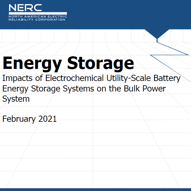 (IS-2021-123) Energy Storage - Impacts of Electrochemical Utility-Scale ...