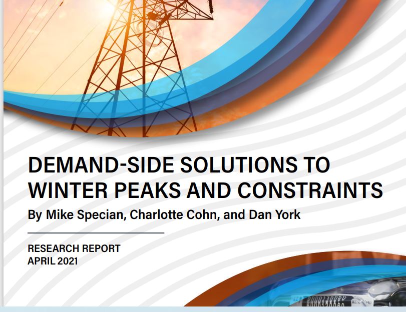 (IS-2021-206) Demand-Side Solutions to Winter Peaks and Constraints ...