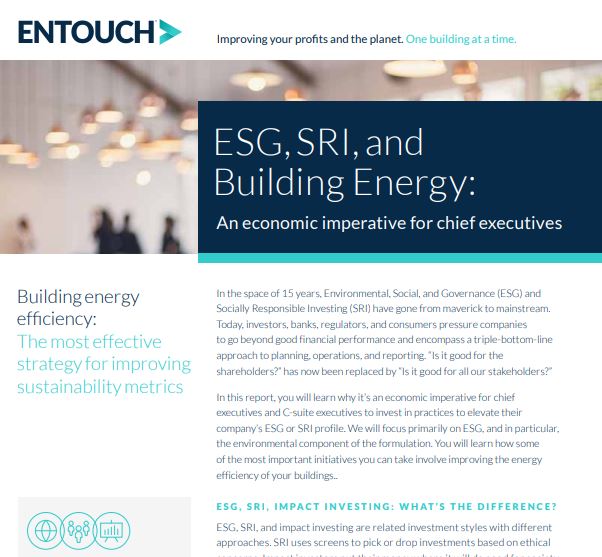 (IS-2021-210) ESG, SRI, and Building Energy - An Economic Imperative ...