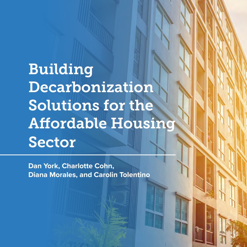(IS-2023-42) Building Decarbonization Solutions for the Affordable Housing Sector - ASHB ...