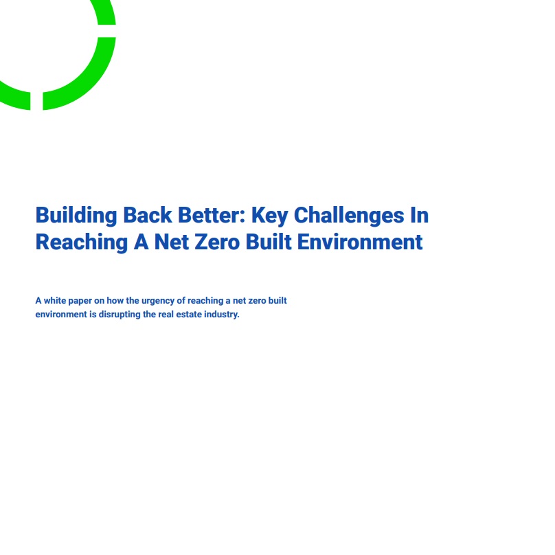 (IS-2023-55) Building Back Better - Key Challenges In Reaching A Net Zero Built Environment ...