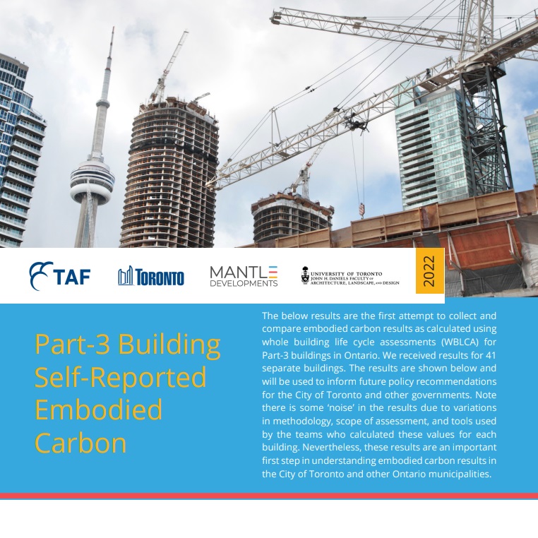 (IS-2023-56) Toronto Part 3 Building Embodied Carbon Benchmarking ...