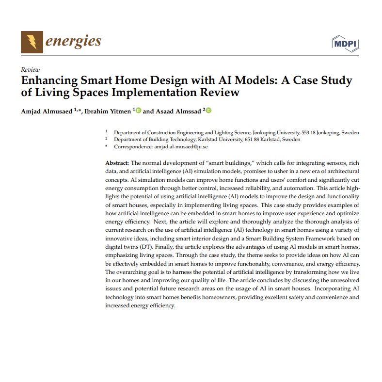 (IS-2023-127) Enhancing Smart Home Design with AI Models: A Case Study ...