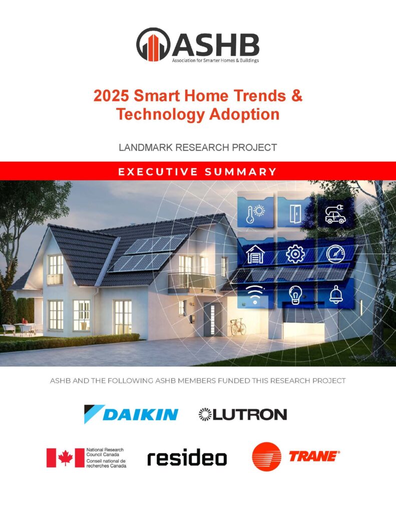 New Research on Smart Home Trends & Technology Adoption - ASHB ...